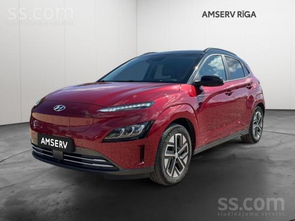 Red Hyundai Kona 2023 in Riga, with an engine capacity of 1.00 L and mileage of 64 thousand km for 22500 €, photo 1 on AUTOMOTO.COM.LV