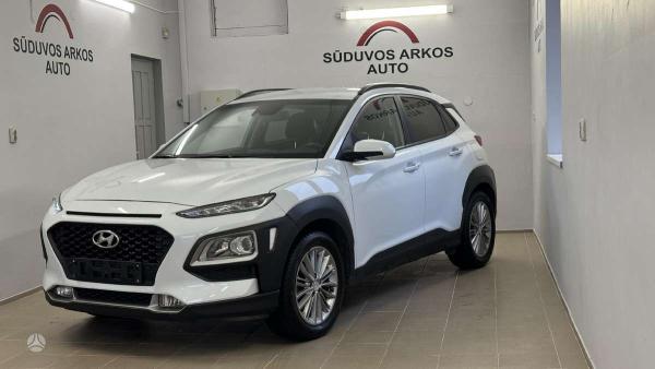 White Hyundai Kona 2020 in Marijampole, with an engine capacity of 1.60 L and mileage of 98 thousand km for 11850 €, photo 2 on AUTOMOTO.COM.LV