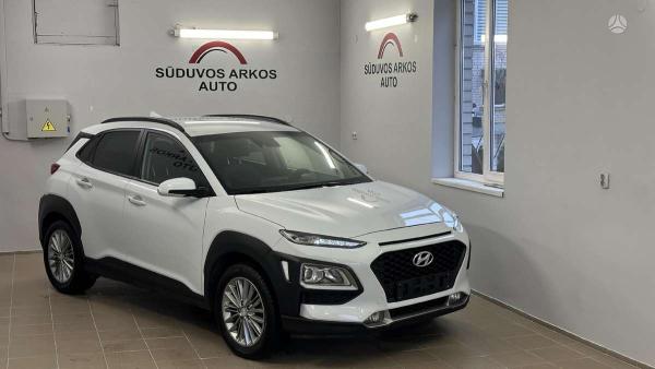White Hyundai Kona 2020 in Marijampole, with an engine capacity of 1.60 L and mileage of 98 thousand km for 11850 €, photo 4 on AUTOMOTO.COM.LV