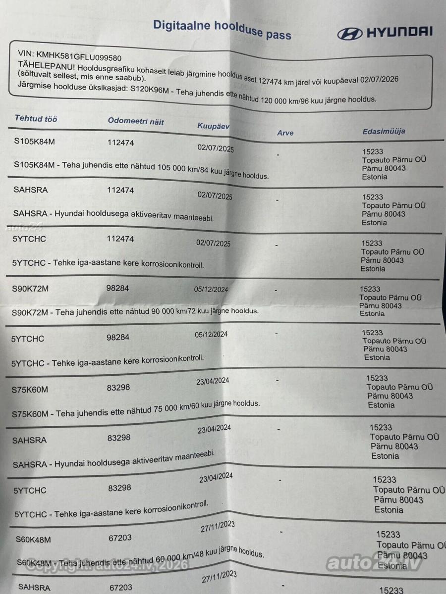 White Hyundai Kona 2020 in Tallinn, with an engine capacity of 0.00 L and mileage of 117 thousand km for 17900 €, photo 12 on AUTOMOTO.COM.LV