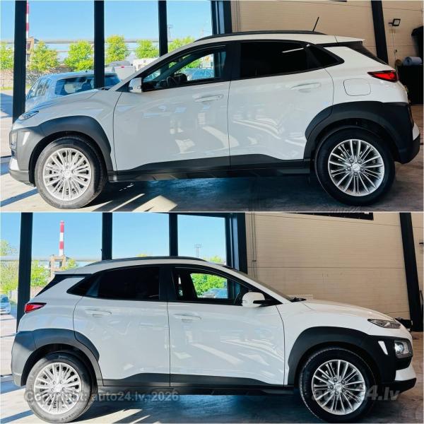 White Hyundai Kona 2021 in Tallinn, with an engine capacity of 1.60 L and mileage of 36 thousand km for 16000 €, photo 5 on AUTOMOTO.COM.LV