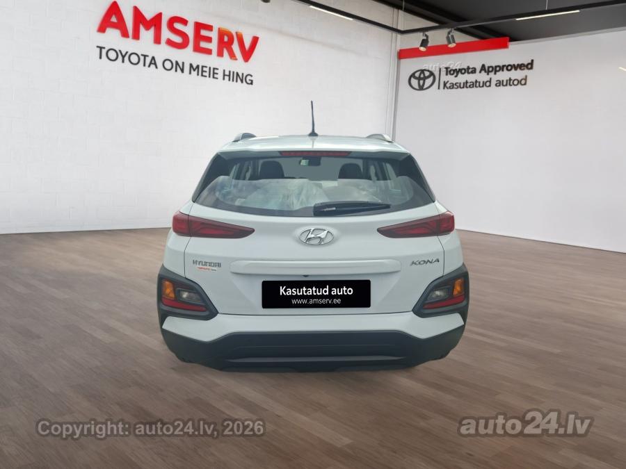 White Hyundai Kona 2021 in Viljandi, with an engine capacity of 1.60 L and mileage of 69 thousand km for 13900 €, photo 5 on AUTOMOTO.COM.LV