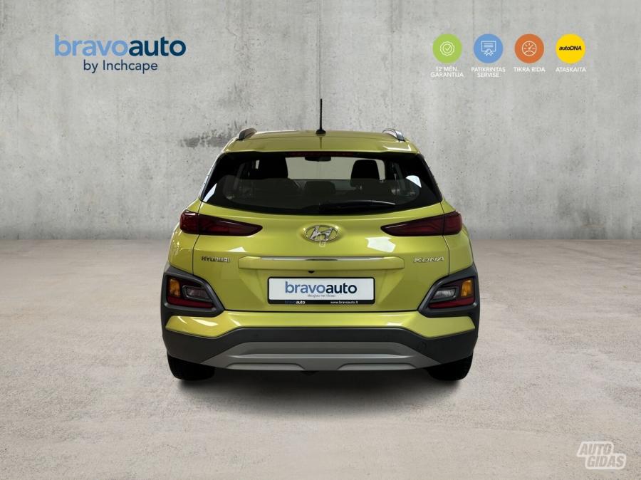 Yellow Hyundai Kona 2018 in Vilnius, with an engine capacity of 1.00 L and mileage of 40 thousand km for 12000 €, photo 5 on AUTOMOTO.COM.LV