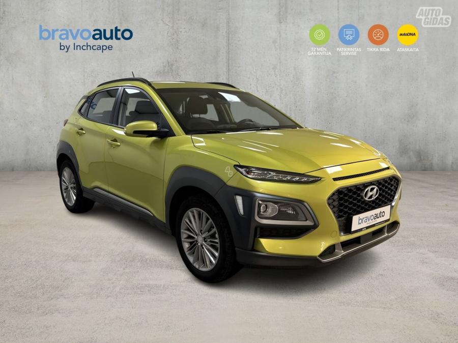 Yellow Hyundai Kona 2018 in Vilnius, with an engine capacity of 1.00 L and mileage of 40 thousand km for 12000 €, photo 7 on AUTOMOTO.COM.LV
