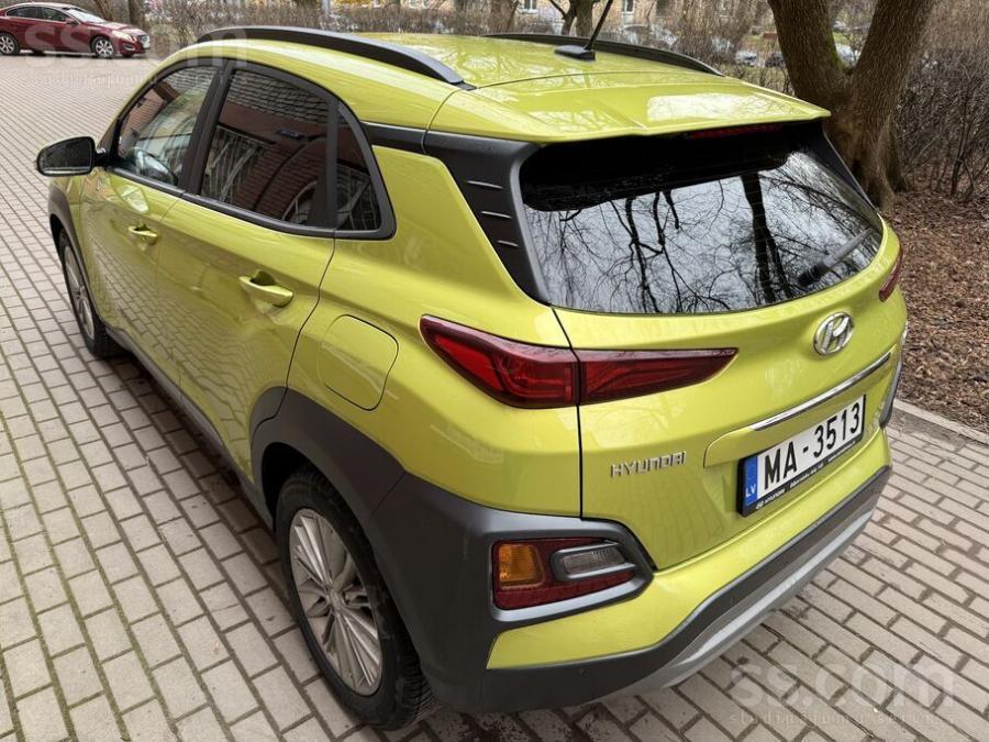 Желтый Хендай Кона 2018 в Рига, объемом двигателя 1.60 л и пробегом 64 тыс. км за 13500 €, фото 5 на AUTOMOTO.COM.LV