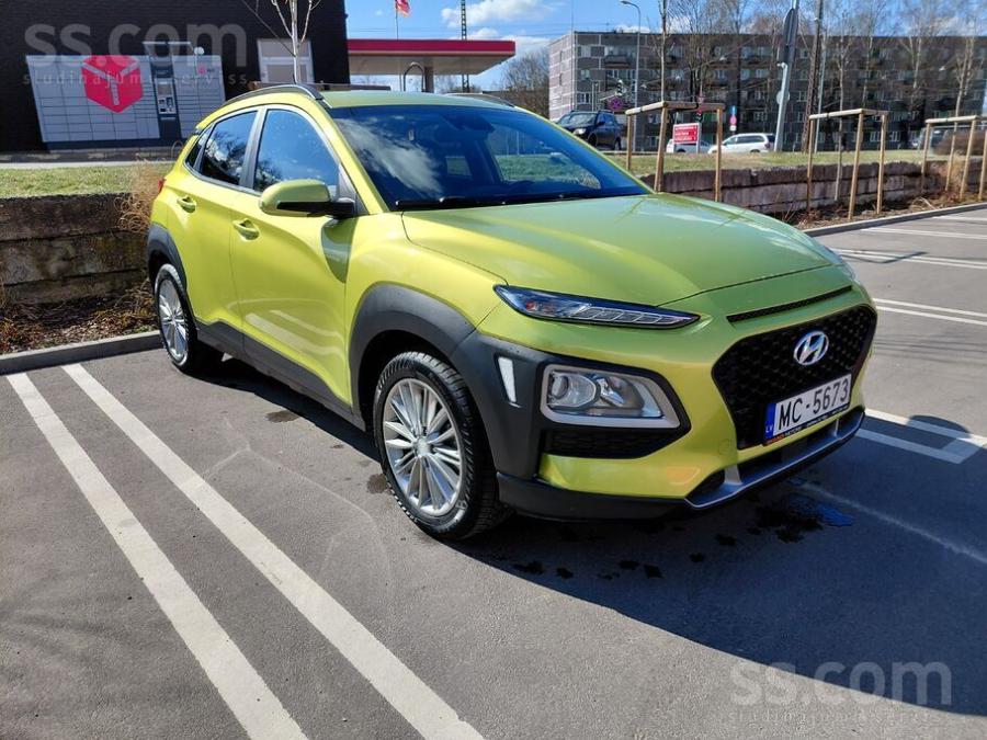 Желтый Хендай Кона 2019 в Рига, объемом двигателя 1.60 л и пробегом 94 тыс. км за 12990 €, фото 3 на AUTOMOTO.COM.LV