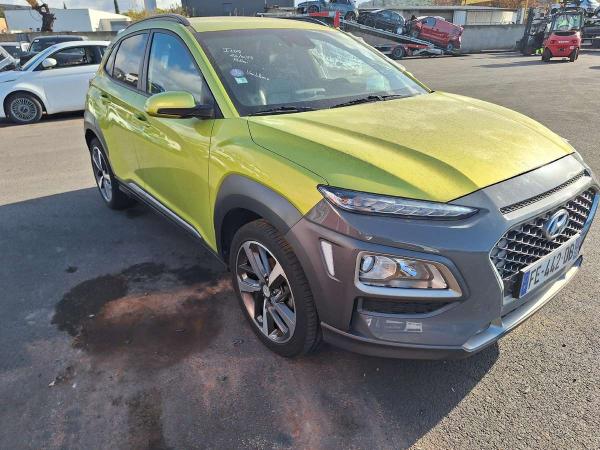 Dzeltens Hyundai Kona 2018 Panevēža, ar dzinēja tilpumu 1.00 L un nobraukumu 9 tūkst. km par 9500 €, foto 1 vietnē AUTOMOTO.COM.LV