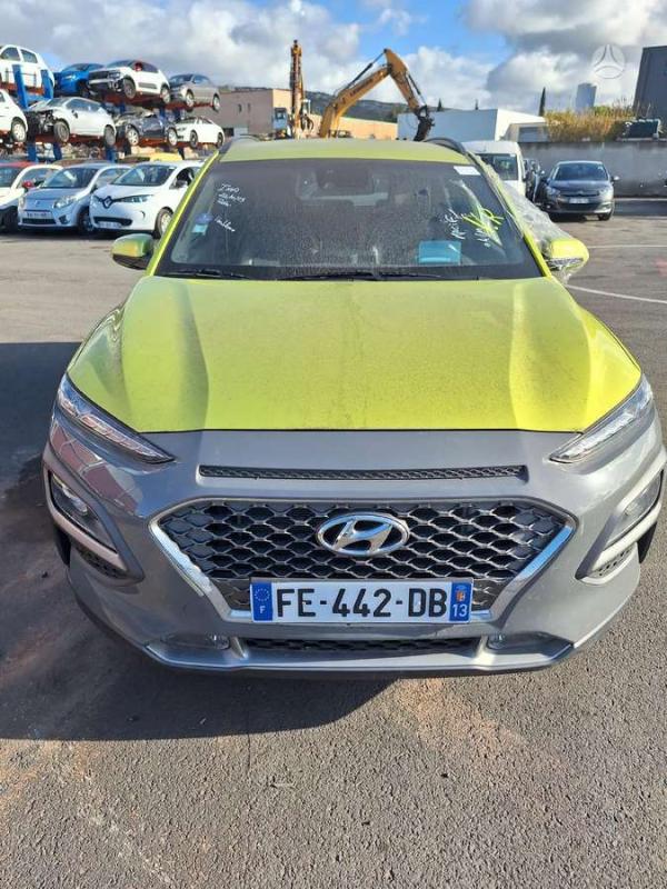 Dzeltens Hyundai Kona 2018 Panevēža, ar dzinēja tilpumu 1.00 L un nobraukumu 9 tūkst. km par 9500 €, foto 2 vietnē AUTOMOTO.COM.LV