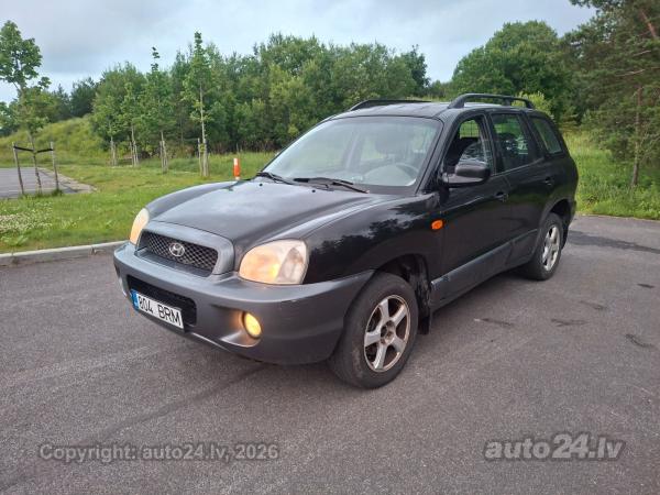 Black Hyundai Santa Fe 2002 in Tallinn, with an engine capacity of 2.40 L and mileage of 0 thousand km for 1200 €, photo 1 on AUTOMOTO.COM.LV