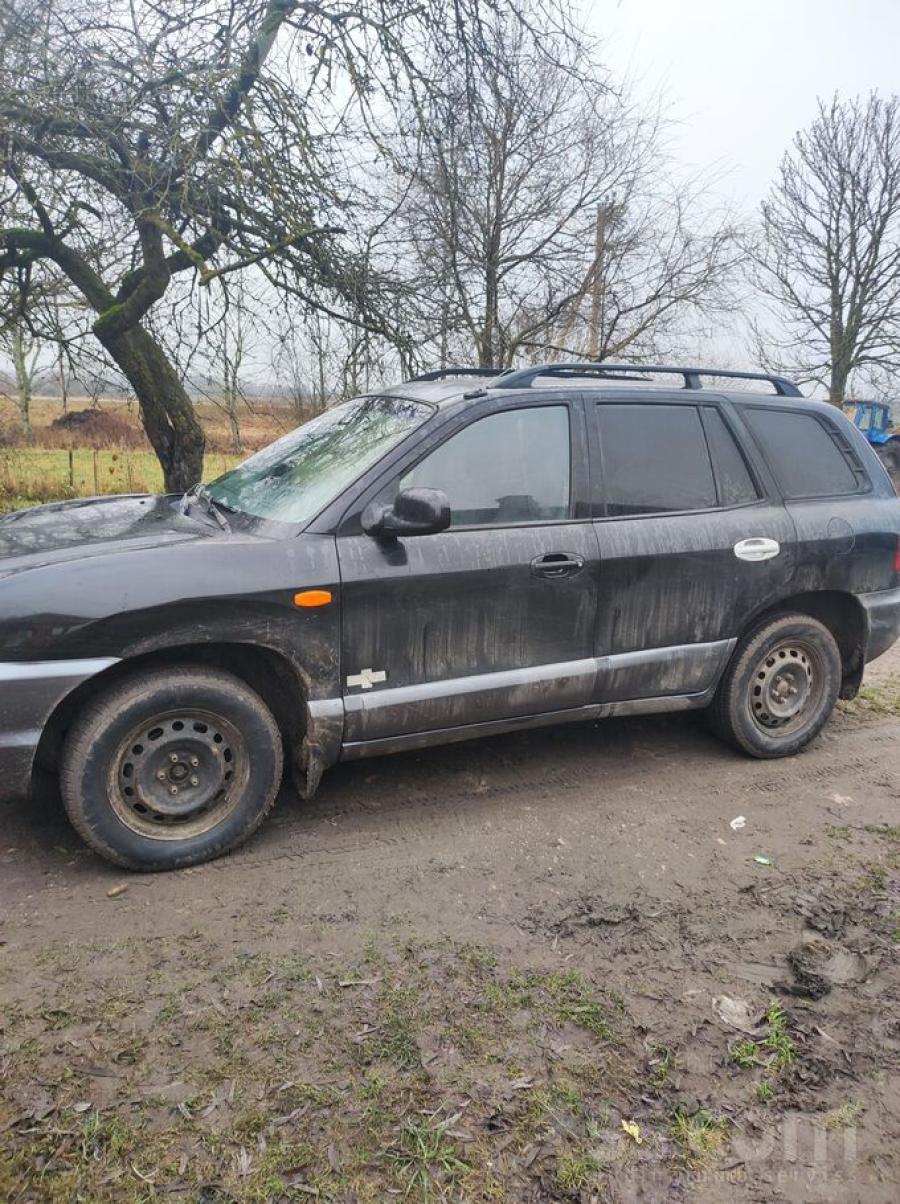 Melns Hyundai Santa Fe 2003 Preiļi, ar dzinēja tilpumu 2.40 L un nobraukumu 365 tūkst. km par 1100 €, foto 4 vietnē AUTOMOTO.COM.LV