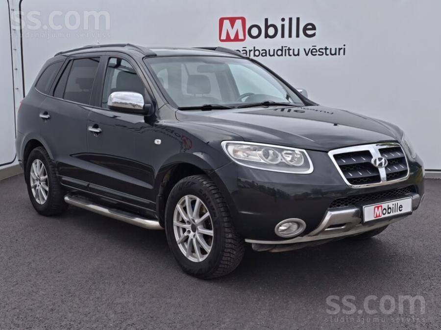 Melns Hyundai Santa Fe 2006 Rīga, ar dzinēja tilpumu 2.20 L un nobraukumu 266 tūkst. km par 3650 €, foto 1 vietnē AUTOMOTO.COM.LV