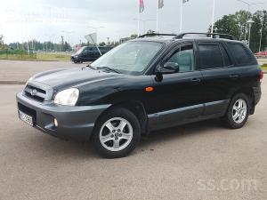 Black Hyundai Santa Fe 2006 in Riga, with an engine capacity of 2.40 L and mileage of 352 thousand km for 1600 €, photo  on AUTOMOTO.COM.LV