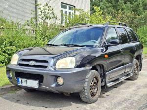 Melns Hyundai Santa Fe 2006 Viļņa, ar dzinēja tilpumu 2.40 L un nobraukumu 278 tūkst. km par 650 €, foto  vietnē AUTOMOTO.COM.LV