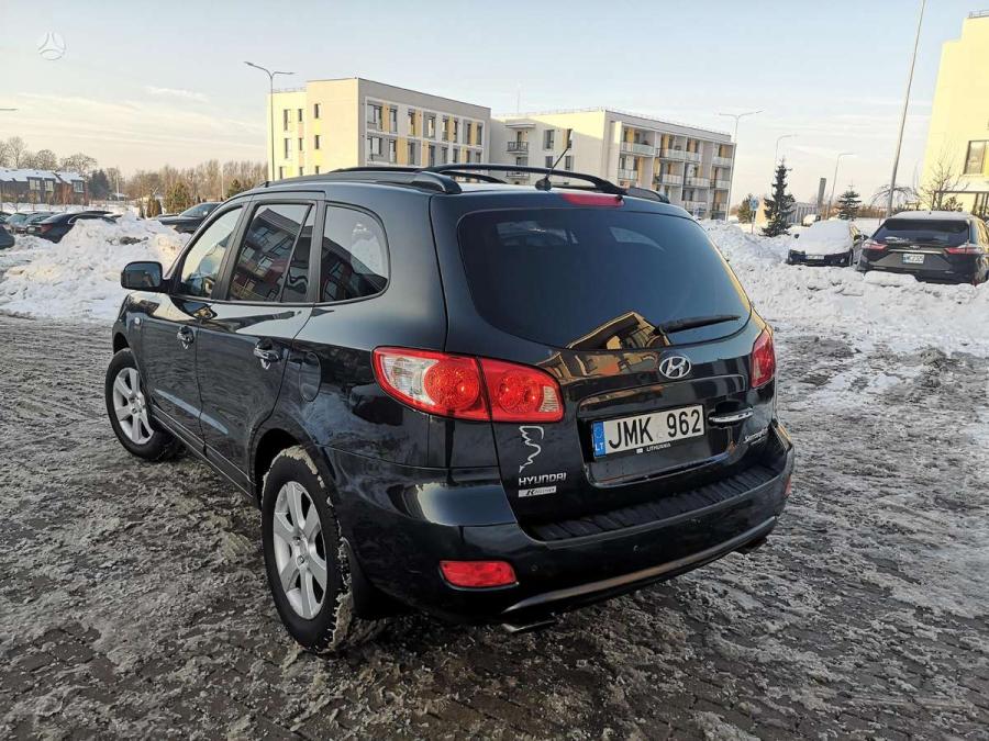 Melns Hyundai Santa Fe 2007 Klaipėda, ar dzinēja tilpumu 2.20 L un nobraukumu 286 tūkst. km par 2999 €, foto 11 vietnē AUTOMOTO.COM.LV