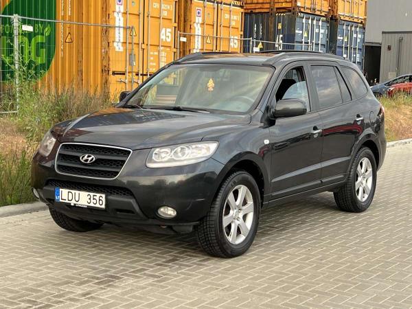 Melns Hyundai Santa Fe 2008 Viļņa, ar dzinēja tilpumu 2.19 L un nobraukumu 272 tūkst. km par 2700 €, foto 1 vietnē AUTOMOTO.COM.LV