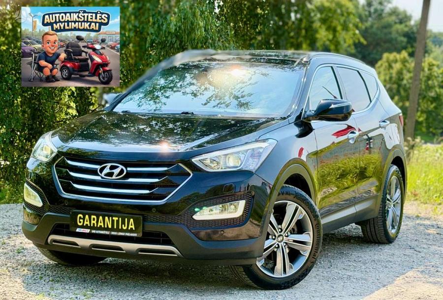 Melns Hyundai Santa Fe 2013 Šauļi, ar dzinēja tilpumu 2.19 L un nobraukumu 218 tūkst. km par 13650 €, foto 3 vietnē AUTOMOTO.COM.LV