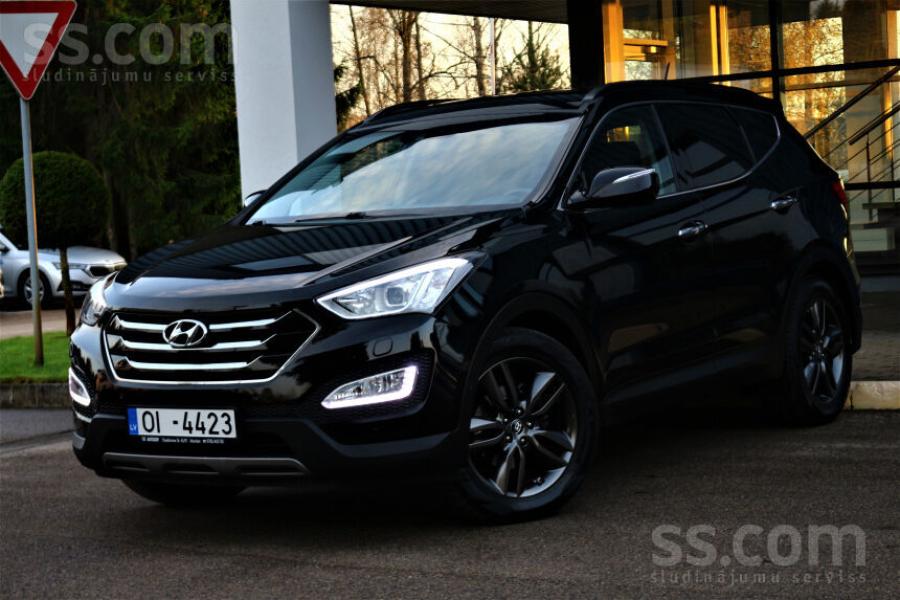 Melns Hyundai Santa Fe 2014 Rīga, ar dzinēja tilpumu 2.20 L un nobraukumu 250 tūkst. km par 12990 €, foto 2 vietnē AUTOMOTO.COM.LV