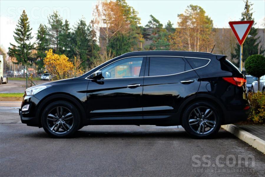 Melns Hyundai Santa Fe 2014 Rīga, ar dzinēja tilpumu 2.20 L un nobraukumu 250 tūkst. km par 12990 €, foto 3 vietnē AUTOMOTO.COM.LV