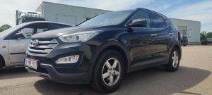 Melns Hyundai Santa Fe 2014 Kauņa, ar dzinēja tilpumu 2.20 L un nobraukumu 251 tūkst. km par 8600 €, foto  vietnē AUTOMOTO.COM.LV