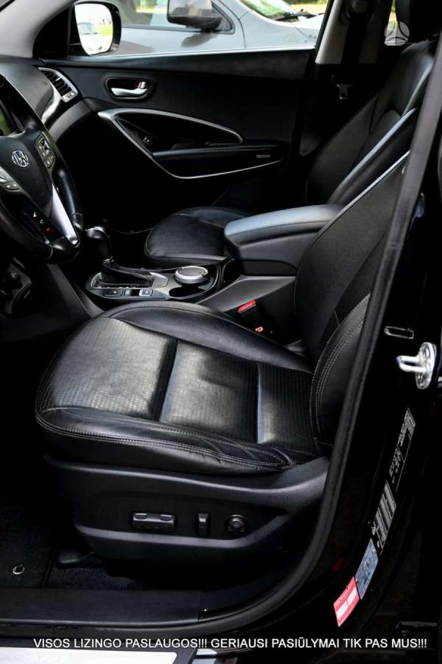 Melns Hyundai Santa Fe 2014 Kretinga, ar dzinēja tilpumu 2.19 L un nobraukumu 241 tūkst. km par 11999 €, foto 19 vietnē AUTOMOTO.COM.LV
