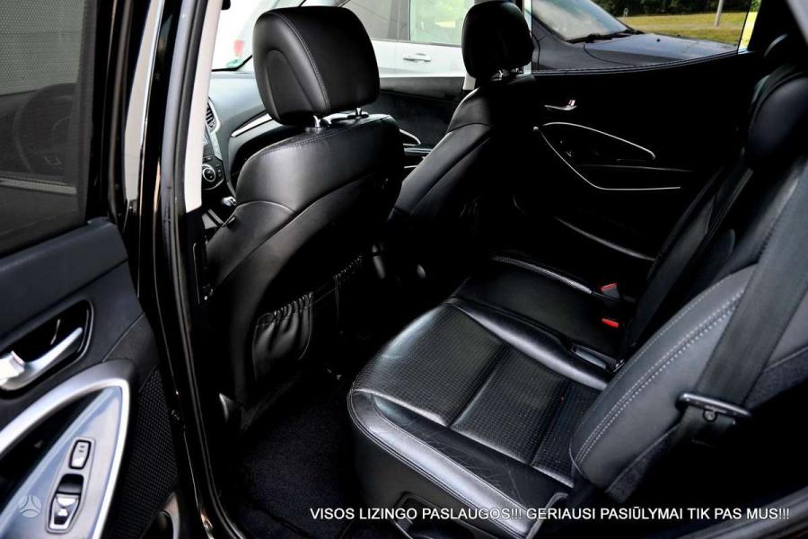 Melns Hyundai Santa Fe 2014 Kretinga, ar dzinēja tilpumu 2.19 L un nobraukumu 241 tūkst. km par 11999 €, foto 25 vietnē AUTOMOTO.COM.LV