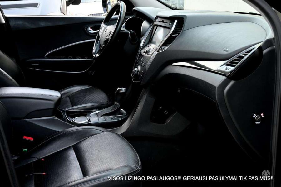 Melns Hyundai Santa Fe 2014 Kretinga, ar dzinēja tilpumu 2.19 L un nobraukumu 241 tūkst. km par 11999 €, foto 28 vietnē AUTOMOTO.COM.LV