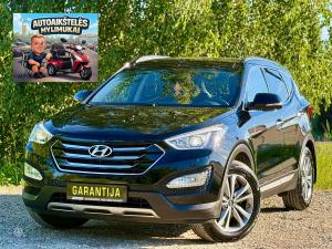Black Hyundai Santa Fe 2015 in Siauliai, with an engine capacity of 2.20 L and mileage of 192 thousand km for 14999 €, photo 3 on AUTOMOTO.COM.LV
