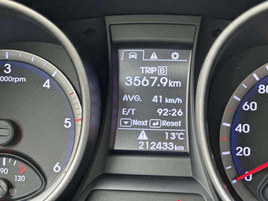 Black Hyundai Santa Fe 2016 in Telschi, with an engine capacity of 2.00 L and mileage of 212 thousand km for 8300 €, photo 15 on AUTOMOTO.COM.LV