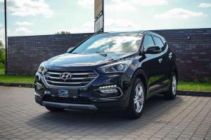 Black Hyundai Santa Fe 2017 in Marijampole, with an engine capacity of 2.20 L and mileage of 193 thousand km for 17350 €, photo 6 on AUTOMOTO.COM.LV