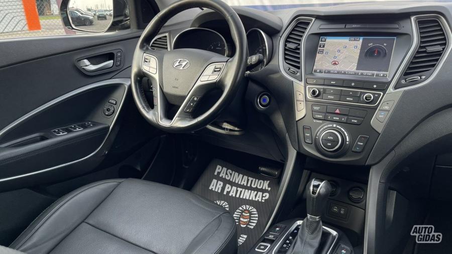 Melns Hyundai Santa Fe 2017 Marijampole, ar dzinēja tilpumu 2.20 L un nobraukumu 153 tūkst. km par 13200 €, foto 18 vietnē AUTOMOTO.COM.LV