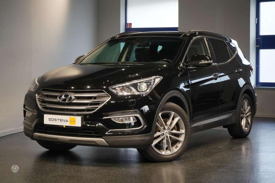 Melns Hyundai Santa Fe 2018 Viļņa, ar dzinēja tilpumu 2.20 L un nobraukumu 170 tūkst. km par 14900 €, foto 1 vietnē AUTOMOTO.COM.LV