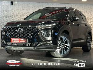Melns Hyundai Santa Fe 2020 Kauņa, ar dzinēja tilpumu 2.20 L un nobraukumu 69 tūkst. km par 32699 €, foto  vietnē AUTOMOTO.COM.LV