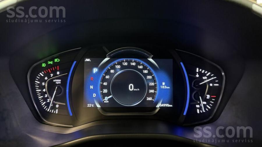 Black Hyundai Santa Fe 2020 in Riga, with an engine capacity of 2.40 L and mileage of 55 thousand km for 24900 €, photo 23 on AUTOMOTO.COM.LV