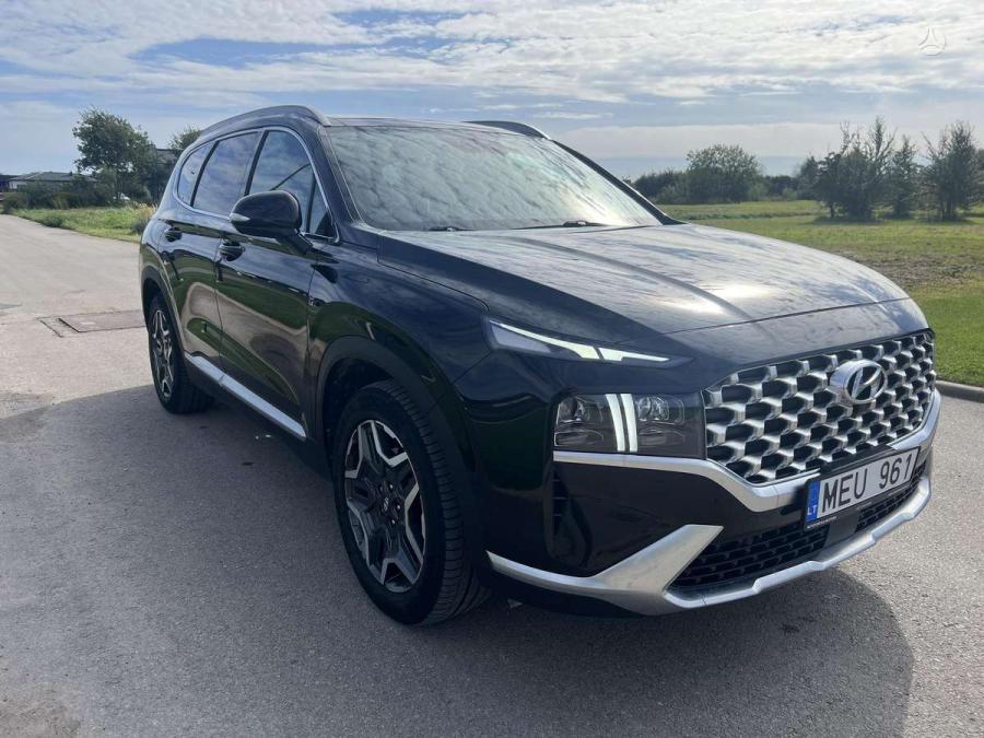 Melns Hyundai Santa Fe 2022 Kauņa, ar dzinēja tilpumu 1.60 L un nobraukumu 53 tūkst. km par 31900 €, foto 3 vietnē AUTOMOTO.COM.LV