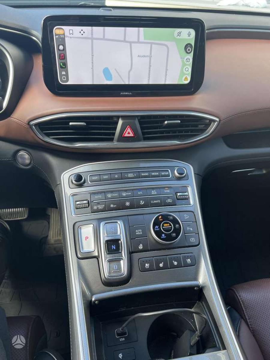 Melns Hyundai Santa Fe 2022 Kauņa, ar dzinēja tilpumu 1.60 L un nobraukumu 53 tūkst. km par 31900 €, foto 14 vietnē AUTOMOTO.COM.LV