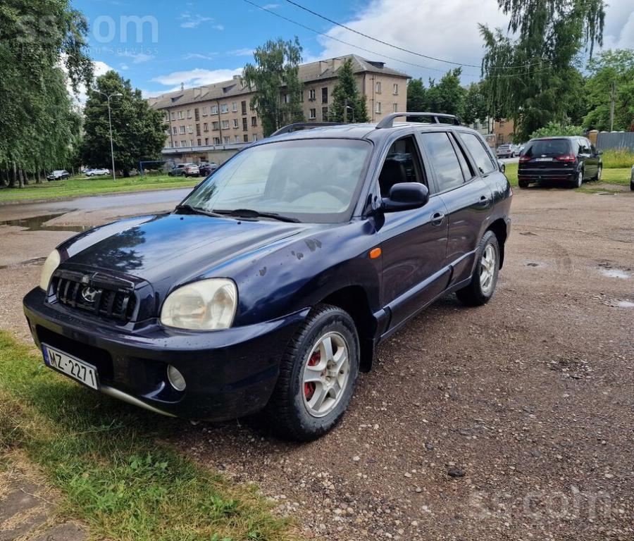 Синий Хендай Санта Фе 2004 в Даугавпилс, объемом двигателя 2.00 л и пробегом 331 тыс. км за 1200 €, фото 1 на AUTOMOTO.COM.LV