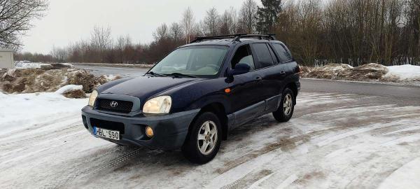 Zils Hyundai Santa Fe 2005 Viļņa, ar dzinēja tilpumu 2.40 L un nobraukumu 285 tūkst. km par 850 €, foto 1 vietnē AUTOMOTO.COM.LV