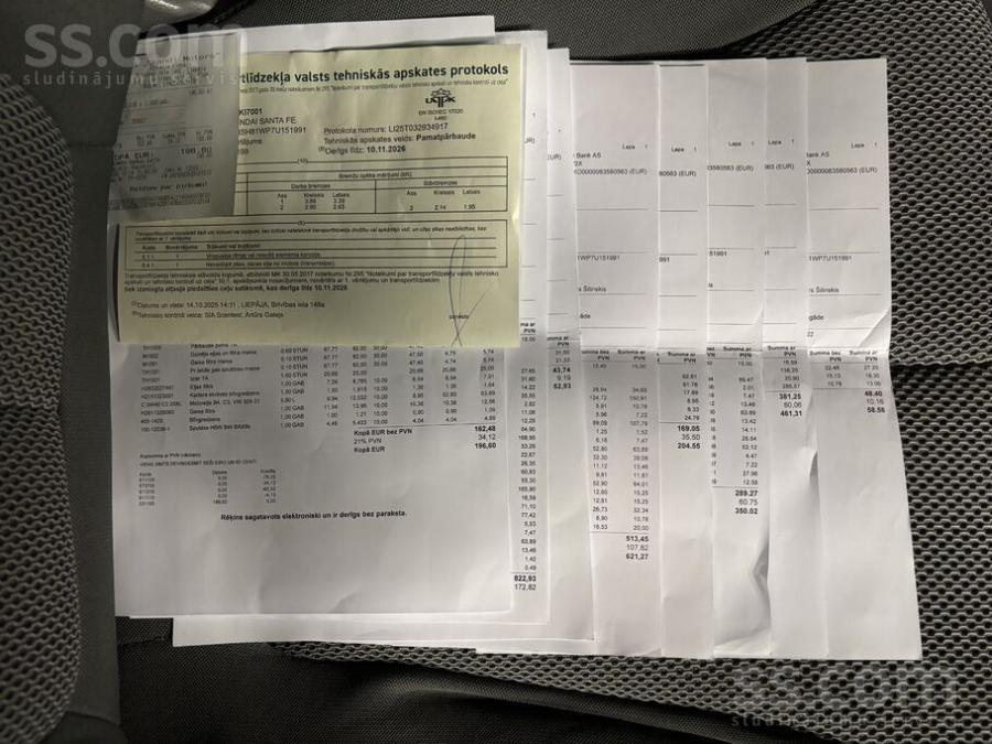 Синий Хендай Санта Фе 2010 в Лиепая, объемом двигателя 2.20 л и пробегом 230 тыс. км за 3300 €, фото 22 на AUTOMOTO.COM.LV