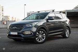 Zils Hyundai Santa Fe 2016 Viļņa, ar dzinēja tilpumu 2.20 L un nobraukumu 243 tūkst. km par 12000 €, foto  vietnē AUTOMOTO.COM.LV