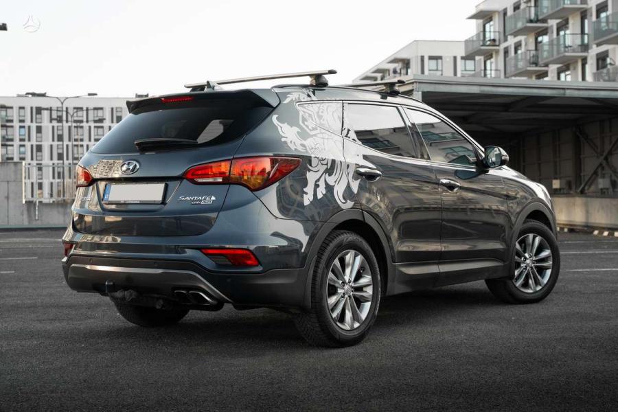Zils Hyundai Santa Fe 2016 Viļņa, ar dzinēja tilpumu 2.20 L un nobraukumu 243 tūkst. km par 12000 €, foto 6 vietnē AUTOMOTO.COM.LV