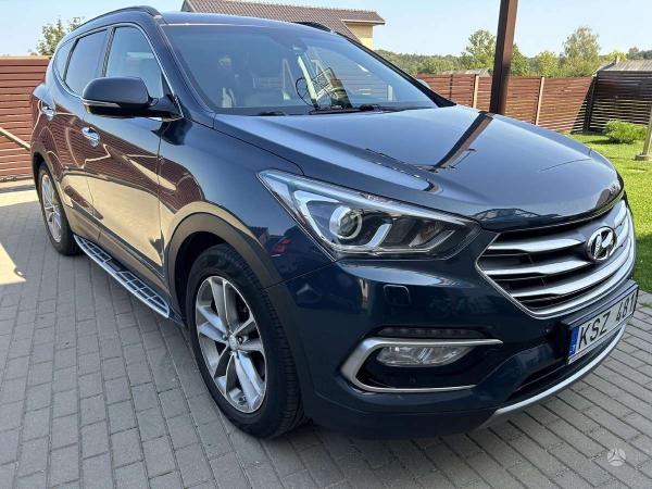 Zils Hyundai Santa Fe 2017 Viļņa, ar dzinēja tilpumu 2.20 L un nobraukumu 272 tūkst. km par 13999 €, foto 3 vietnē AUTOMOTO.COM.LV