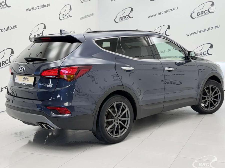 Zils Hyundai Santa Fe 2018 Viļņa, ar dzinēja tilpumu 2.20 L un nobraukumu 101 tūkst. km par 15900 €, foto 4 vietnē AUTOMOTO.COM.LV