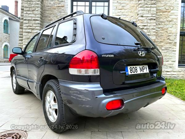 Zils Hyundai Santa Fe 2003 Tallina, ar dzinēja tilpumu 2.70 L un nobraukumu 370 tūkst. km par 1999 €, foto 4 vietnē AUTOMOTO.COM.LV