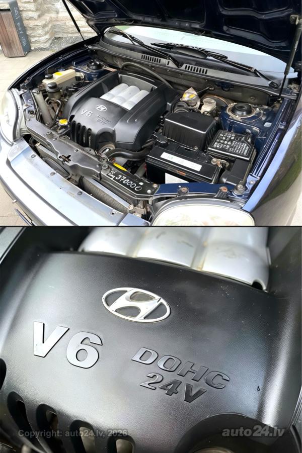 Zils Hyundai Santa Fe 2003 Tallina, ar dzinēja tilpumu 2.70 L un nobraukumu 370 tūkst. km par 1999 €, foto 7 vietnē AUTOMOTO.COM.LV
