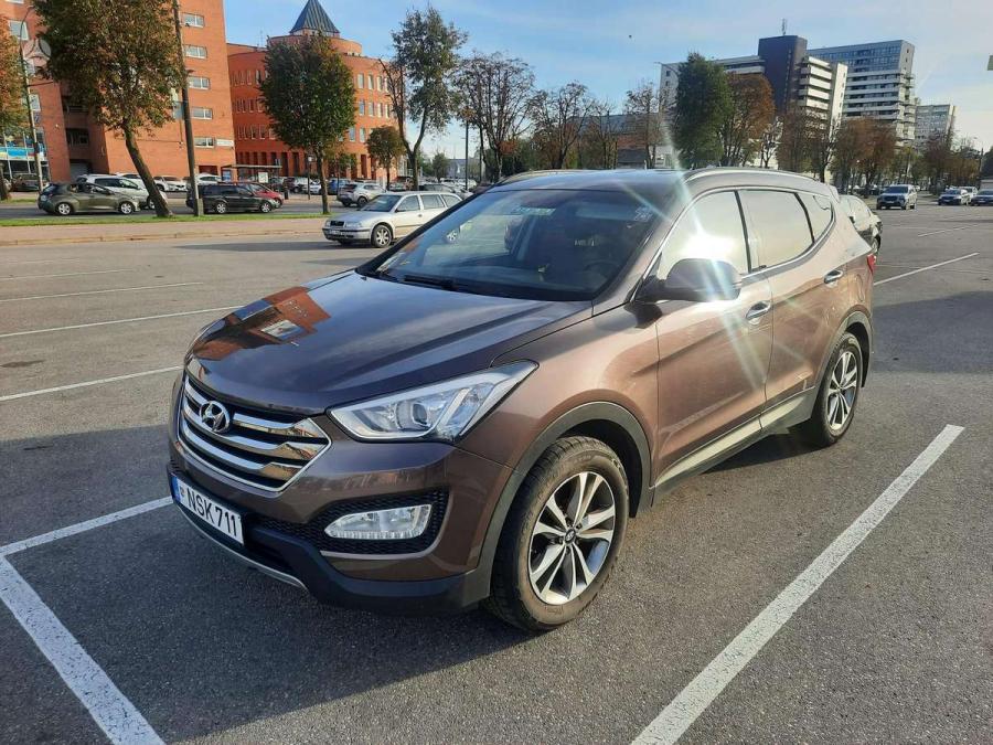 Brūns Hyundai Santa Fe 2015 Kauņa, ar dzinēja tilpumu 2.00 L un nobraukumu 250 tūkst. km par 8500 €, foto 3 vietnē AUTOMOTO.COM.LV