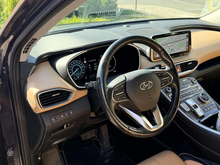 Brūns Hyundai Santa Fe 2021 Viļņa, ar dzinēja tilpumu 1.60 L un nobraukumu 91 tūkst. km par 29900 €, foto 8 vietnē AUTOMOTO.COM.LV