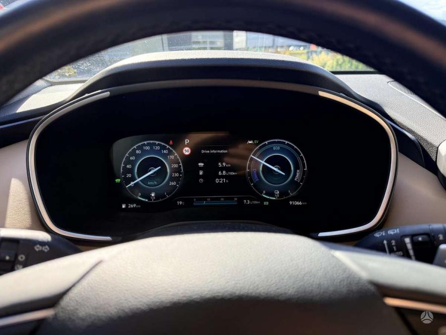 Brūns Hyundai Santa Fe 2021 Viļņa, ar dzinēja tilpumu 1.60 L un nobraukumu 91 tūkst. km par 29900 €, foto 10 vietnē AUTOMOTO.COM.LV