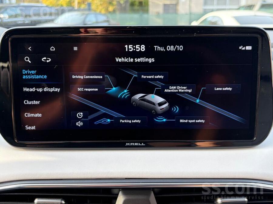 Brūns Hyundai Santa Fe 2023 Rīga, ar dzinēja tilpumu 2.20 L un nobraukumu 34 tūkst. km par 31990 €, foto 34 vietnē AUTOMOTO.COM.LV
