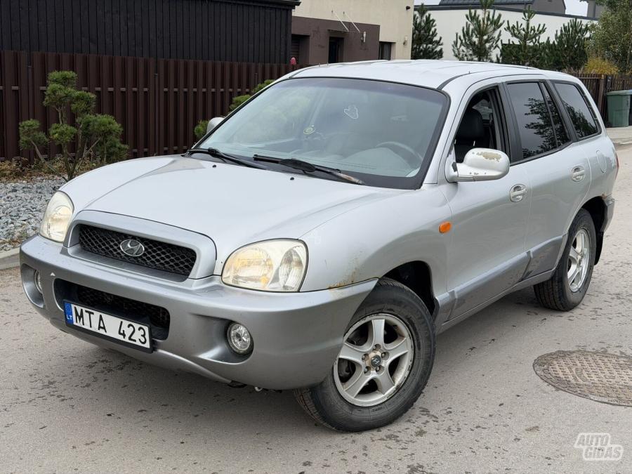 Hyundai Santa Fe 2003 Viļņa, ar dzinēja tilpumu 2.60 L un nobraukumu 230 tūkst. km par 1299 €, foto 1 vietnē AUTOMOTO.COM.LV