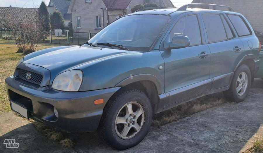 Zaļš Hyundai Santa Fe 2001 Viļņa, ar dzinēja tilpumu 2.40 L un nobraukumu 266 tūkst. km par 1800 €, foto 1 vietnē AUTOMOTO.COM.LV
